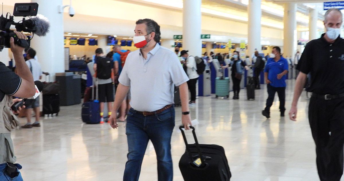 Ted Cruz Flees Texas for Cancun, Ditches Family Poodle