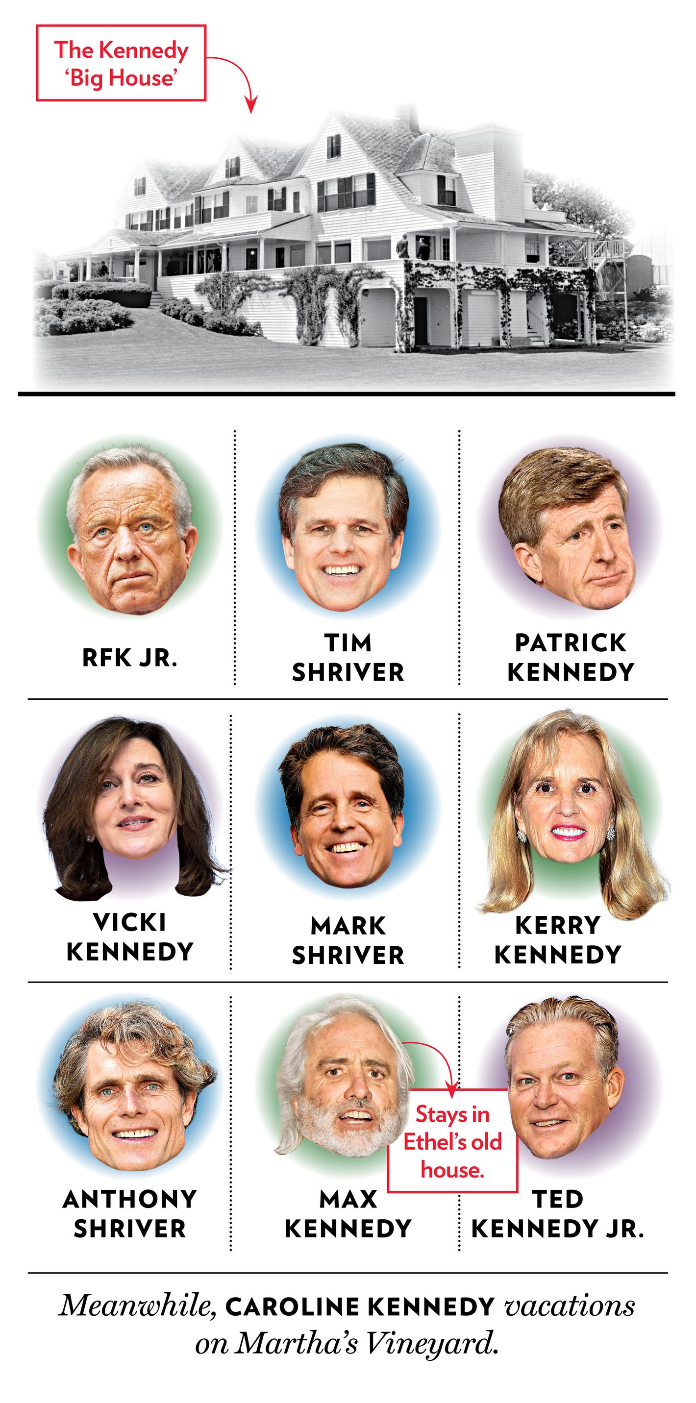 Politics Kennedy Family Tree Infographic