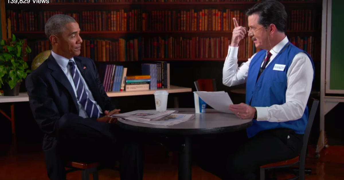 Stephen Colbert Helps Soon-to-Be-Unemployed President Obama Prepare for ...