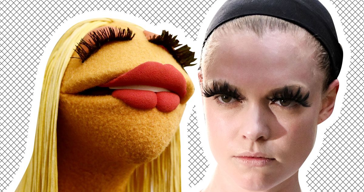 How to Get the Marc Jacobs Fall 2021 Muppet Eyelashes Look
