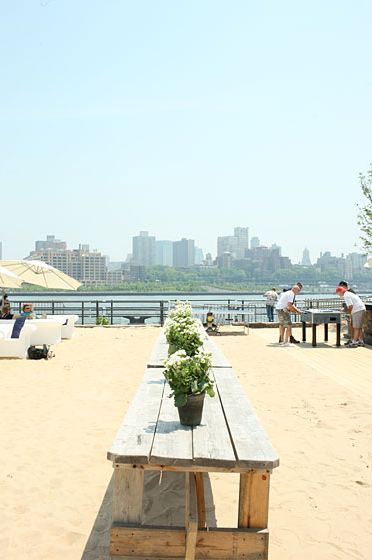 First Look at Beekman Beer Garden Beach Club, Now Open for Ping-Pong