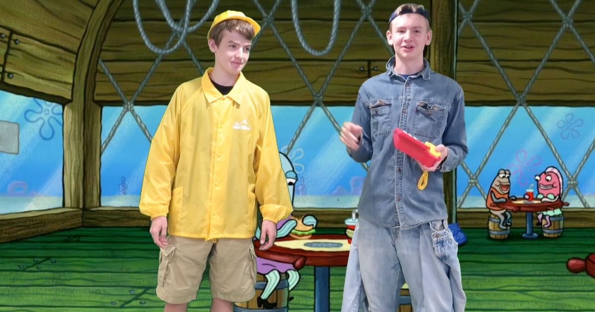 Teens Live Action Recreate Pizza Episode of SpongeBob