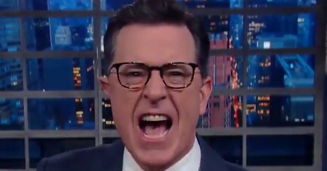 Stephen Colbert Reviews Trump’s Inaugural Speech on Late Show: ‘Like ...