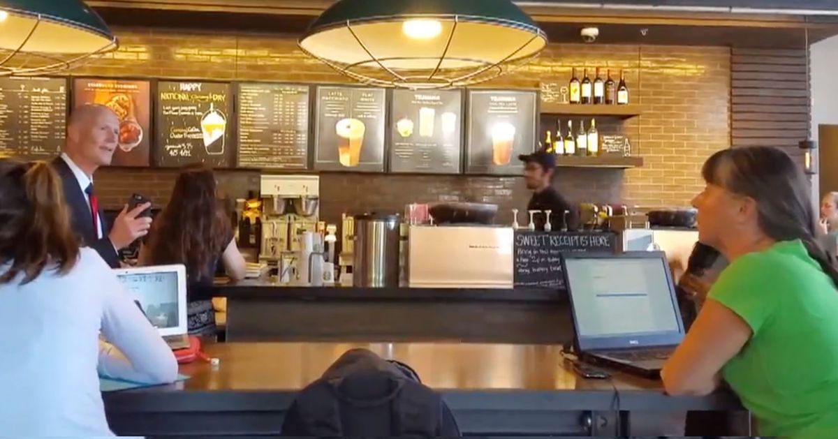 Hero Woman Sees Florida Governor Rick Scott at Starbucks, Calls Him Out ...