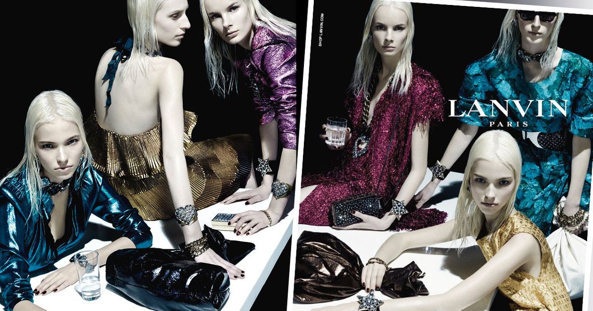 Lanvins New Spring Ad Is a Silent Dinner Party