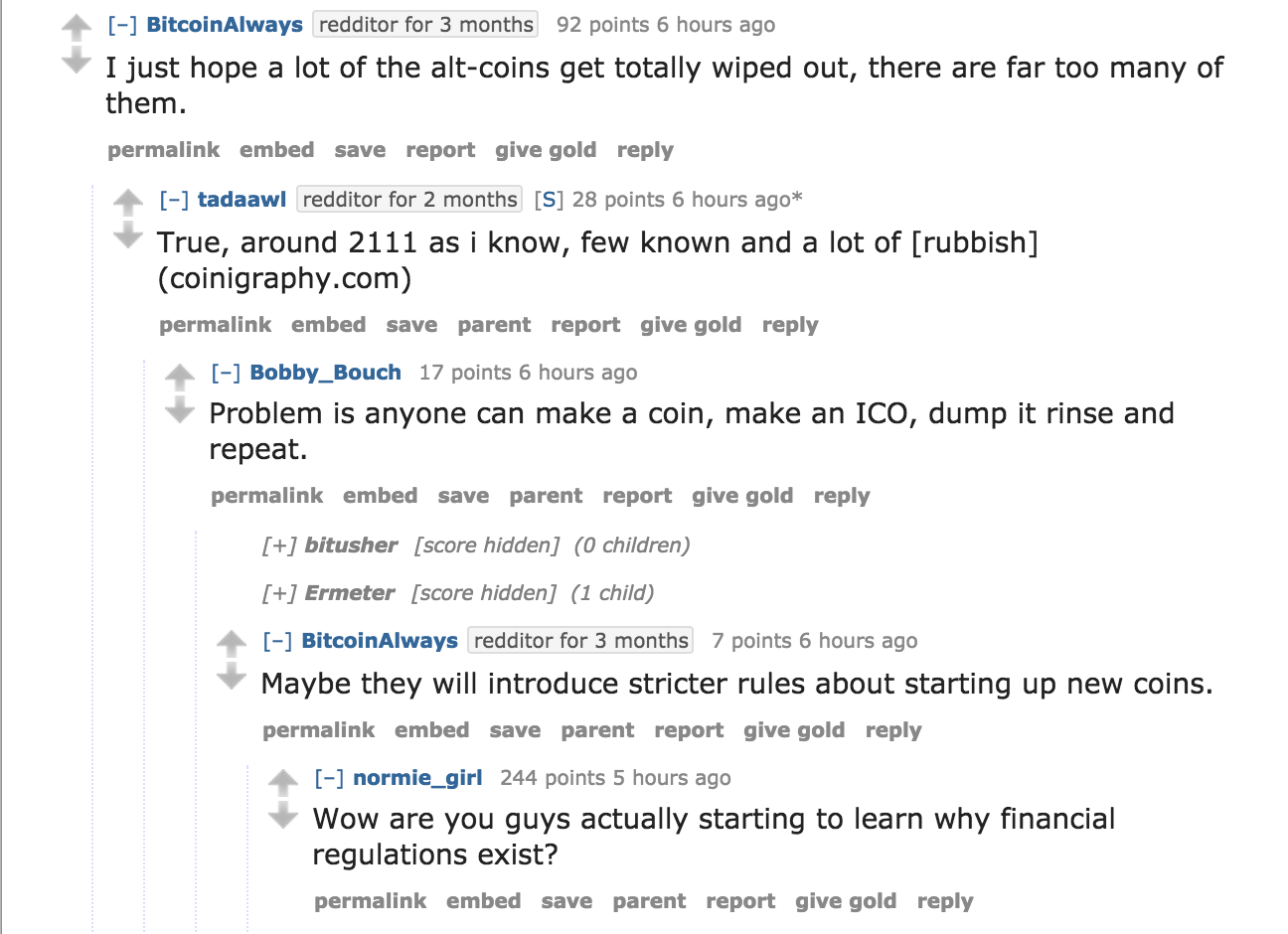 The Bitcoin Subreddit During the Cryptocrash Is a Lot of Fun