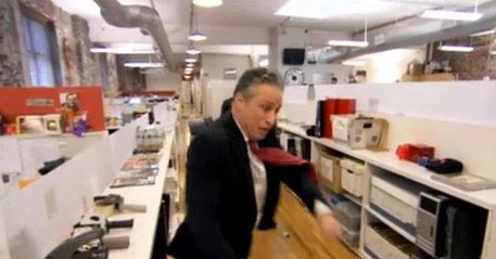 Video: Stephen Colbert Chases Jon Stewart to Get His $1M Super PAC Back