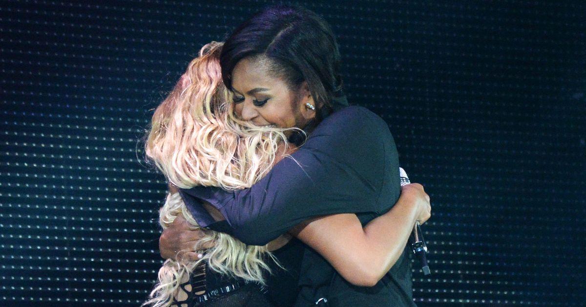 First Lady Hugs Queen