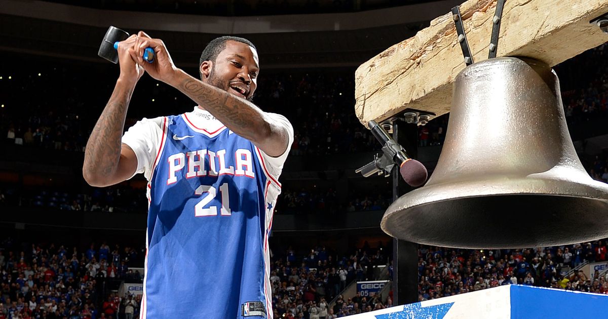 Meek Mill Got the Hero’s Welcome at the Sixers Playoff Game