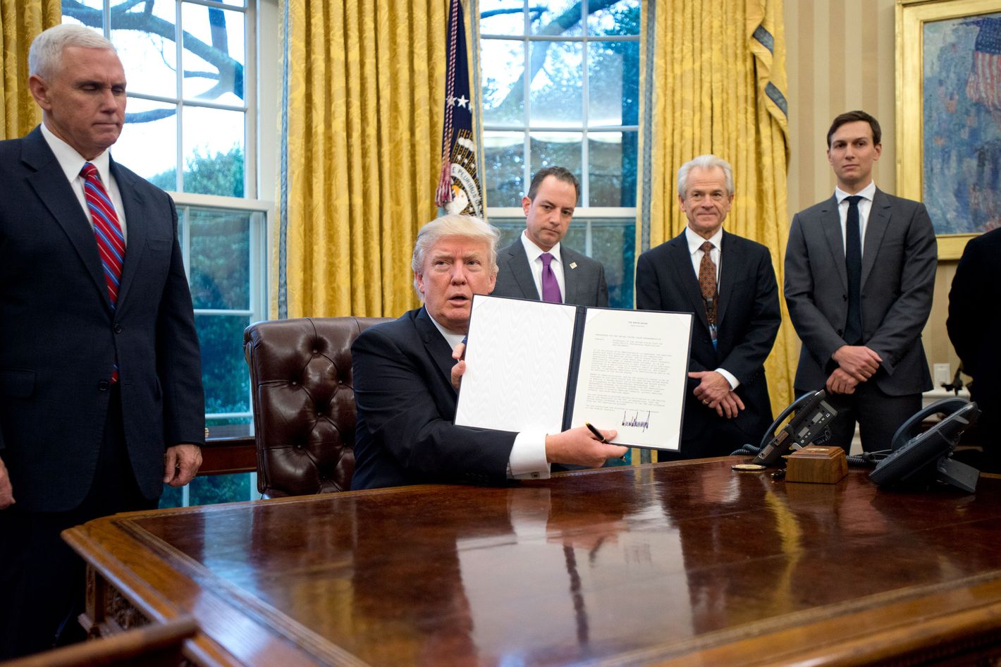 Trump Admin. Embraces Different Hairlines, Tie Colors