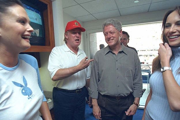 Photos Show Bill Clinton and Donald Trump Hanging Out