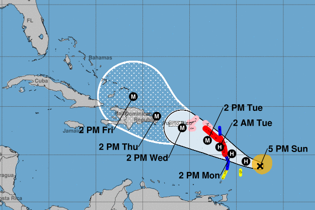 Hurricane Maria Heads for Caribbean, Jose to Skirt Northeast