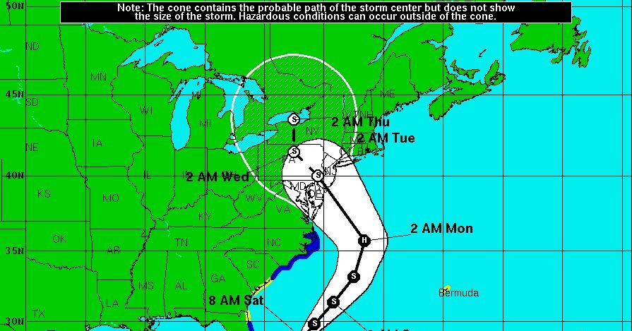 Frankenstorm Is at Hurricane Strength [Updated]