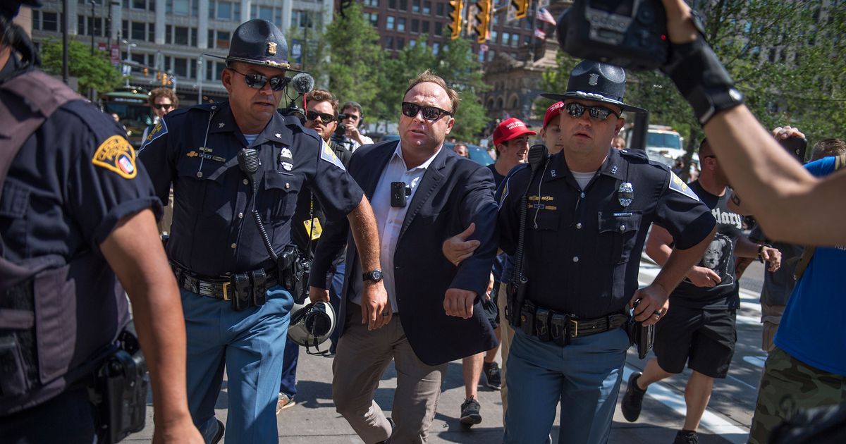 Twitter Suspends Alex Jones For Week For Inciting Violence