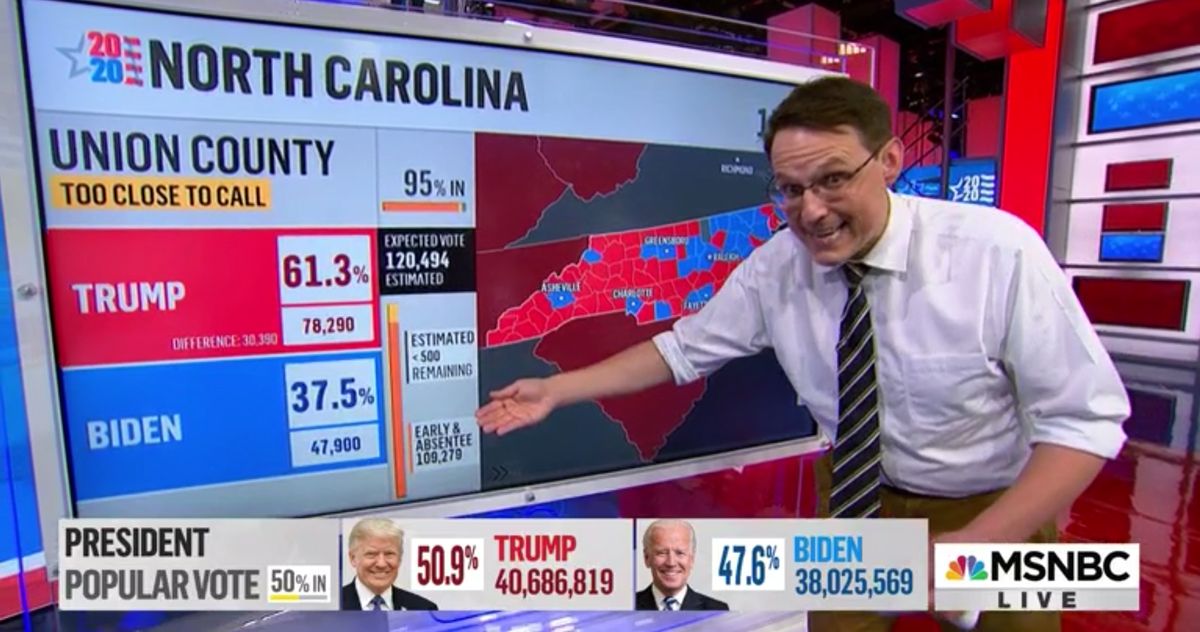 Steve Kornacki Is Cute on MSNBC With His 2020 Election Map