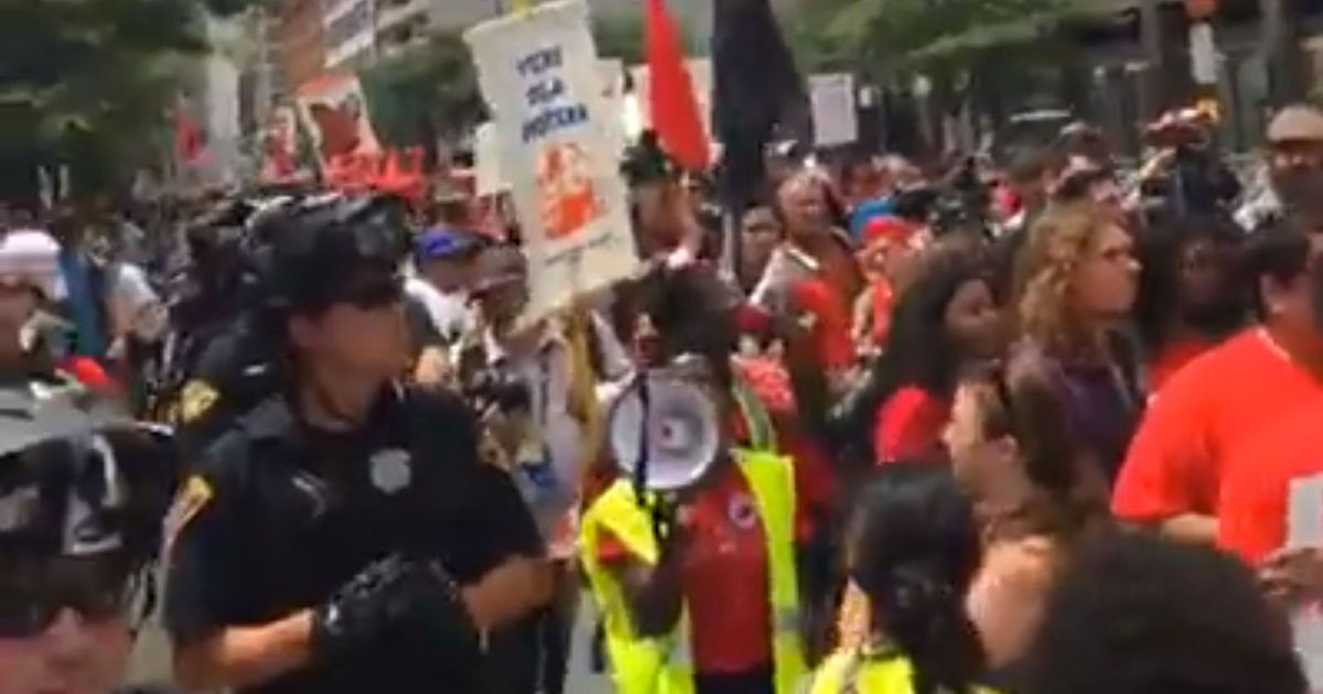 Live Video: Anti-Trump Protesters Take Over Downtown Cleveland