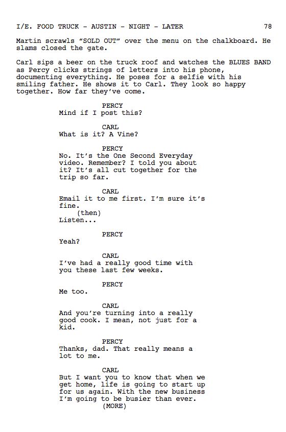 The Toughest Scene I Wrote: How Jon Favreau Saved Chef on the Last Day