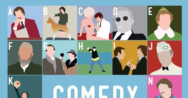Check Out a Comedy Film Alphabet Poster