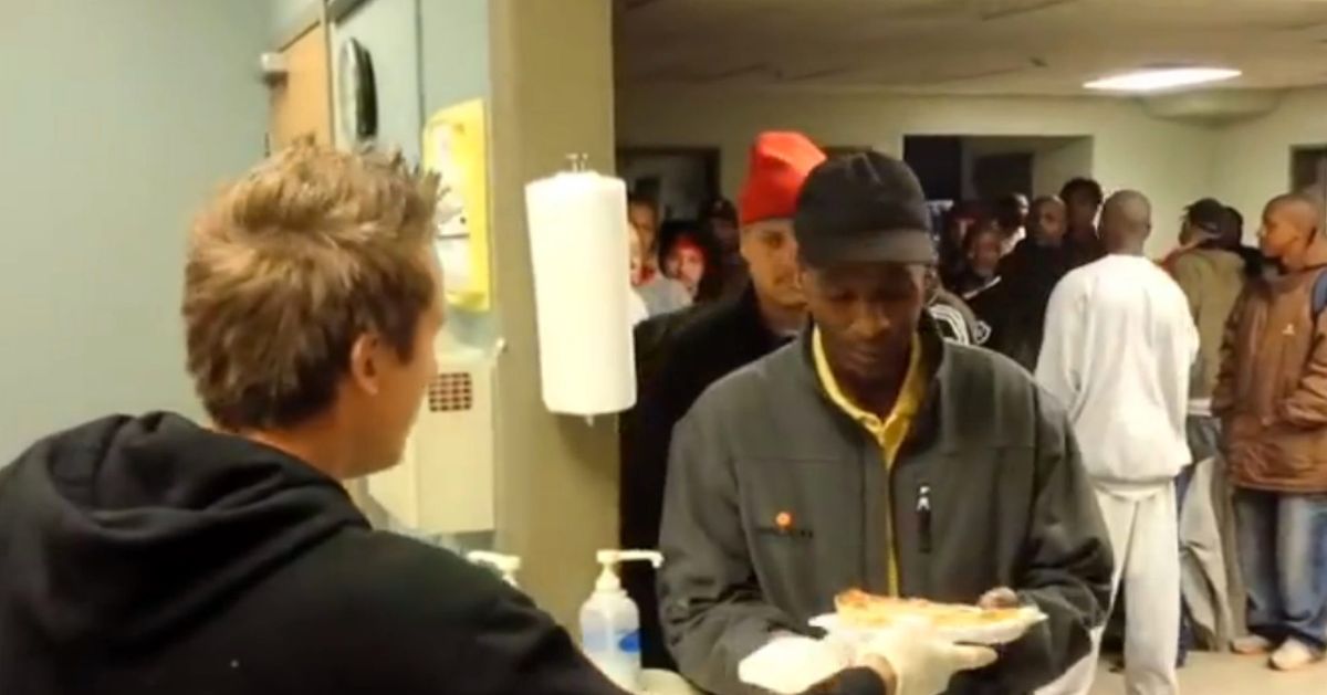 Watch These Guys Break Into a Pizza Shop to Feed the Homeless