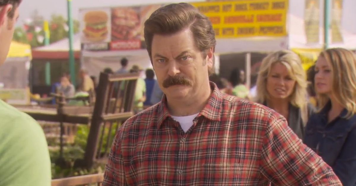 Ron Swanson Is Unsurprisingly Great at Puzzles in This Parks and ...