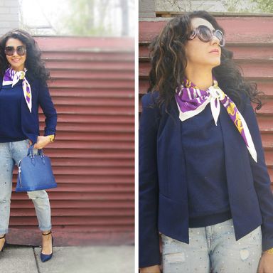 Yes, You Can Pull Off a Jaunty Neck Scarf