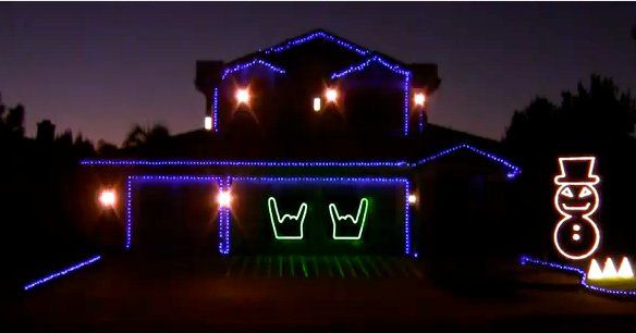 Watch Christmas Lights Synced to a Slayer Song