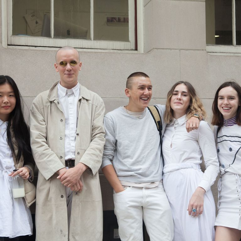RISD Street Style: Wigs and Monochrome Outfits