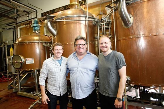 Watch David Burke Brew His New Peach Beer at the Sam Adams Brewery