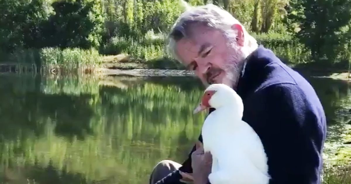 Sam Neill Speaks to a Duck, Softly