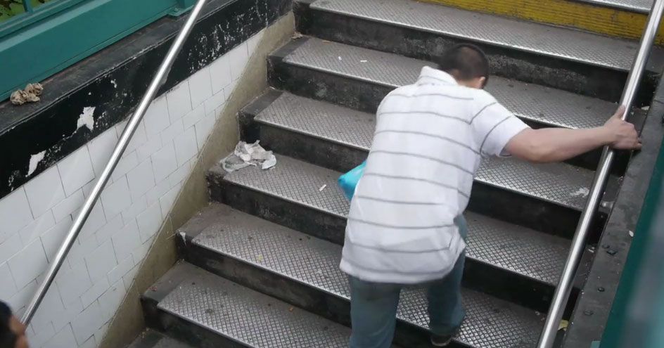 Tripping on Subway Steps Is Totally Normal