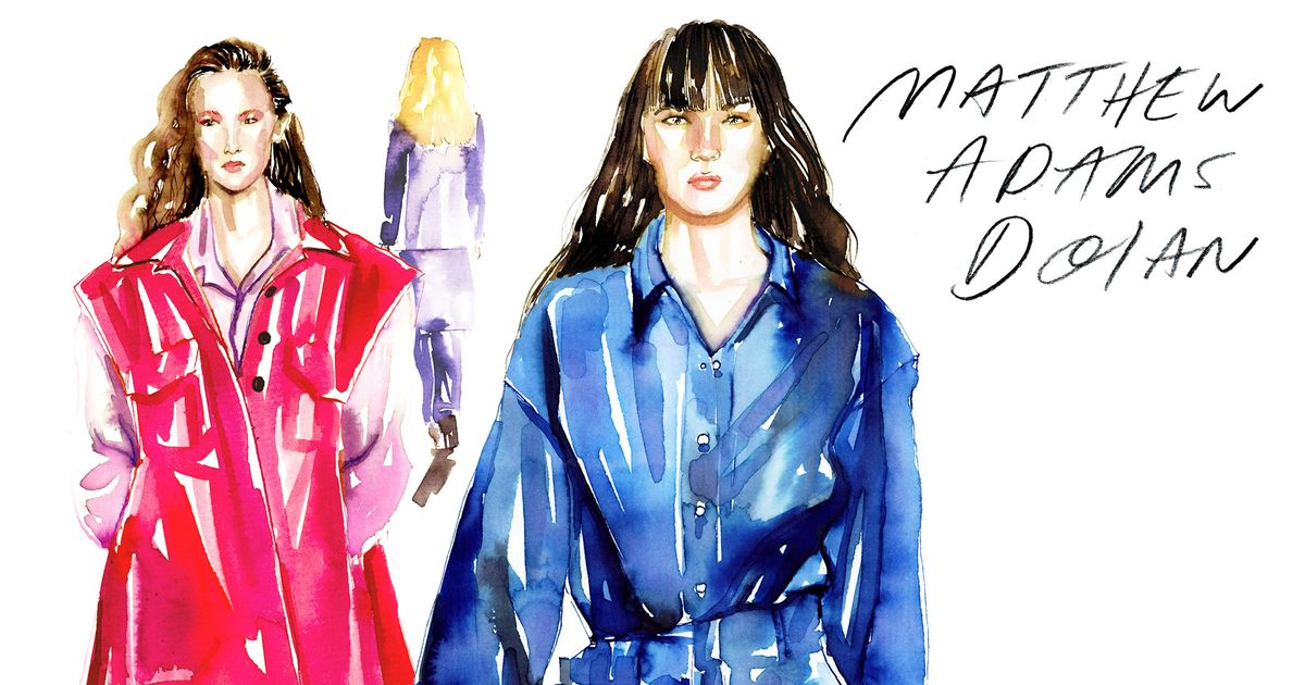Fashion Week in Watercolor: Matthew Adams Dolan Spring 2019