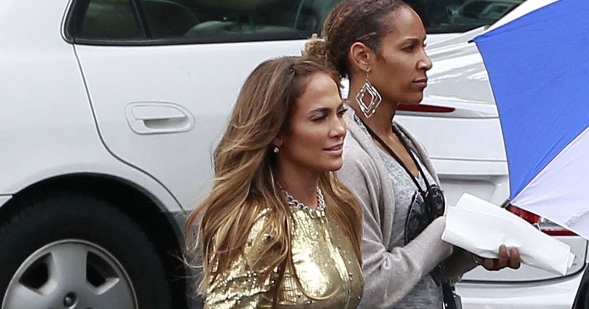 Jennifer Lopez Glittered in Gold