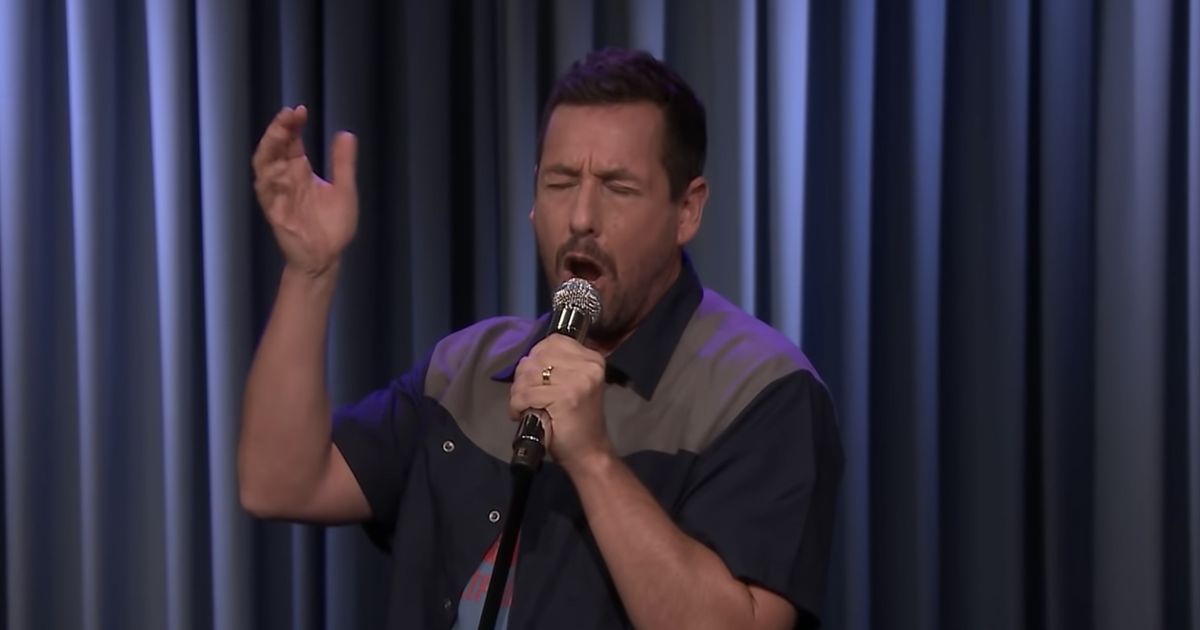 Adam Sandler Sings Love Song to Jimmy Fallon on Tonight Show
