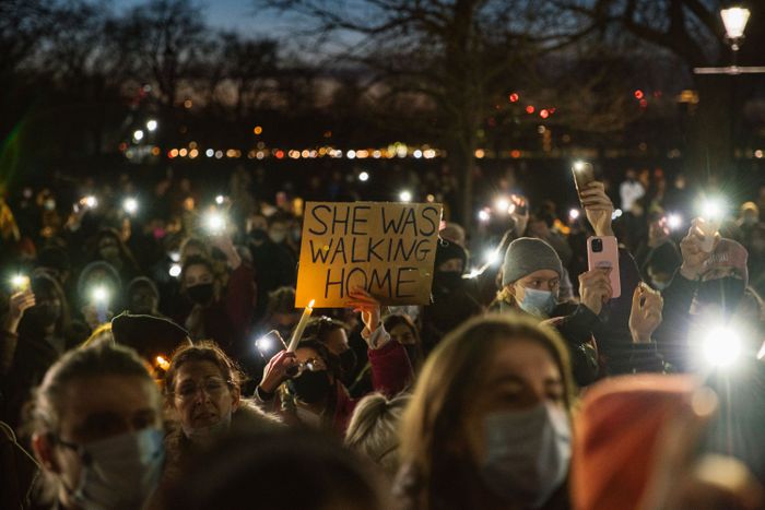 Police Violently Broke Up a Vigil for Sarah Everard: PHOTOS