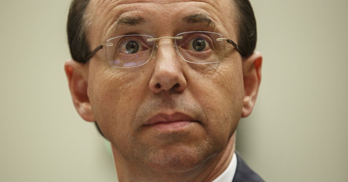 Rod Rosenstein Didn’t Quit After All
