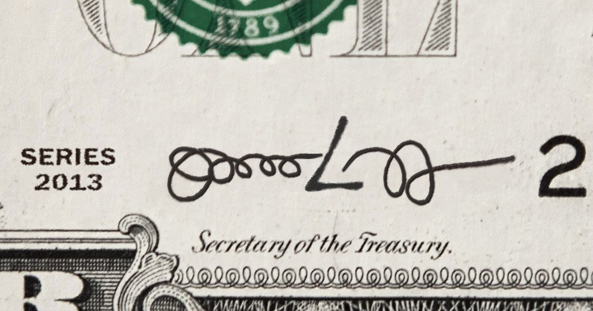 Exclusive: Jack Lew’s New, Currency-Friendly Signature