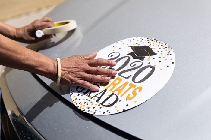 Scenes From a Joyful High-School Graduation Parade