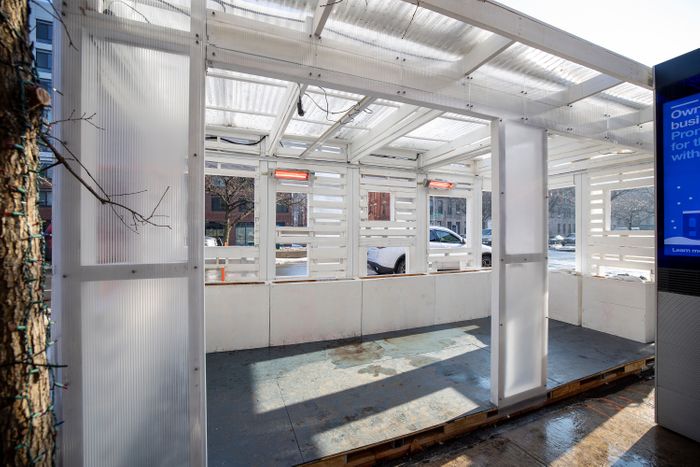 A Look Inside the New Uber Eats–Funded Streeteries in Harlem