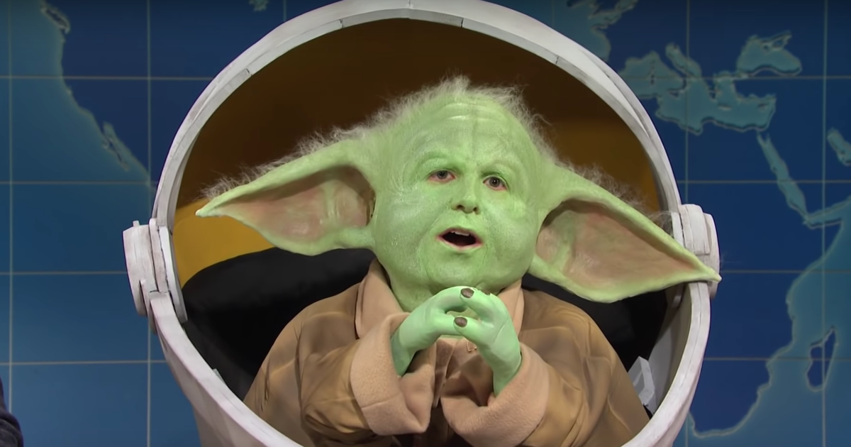 SNL: The Mandalorian Baby Yoda Weekend Update Sketch WATCH