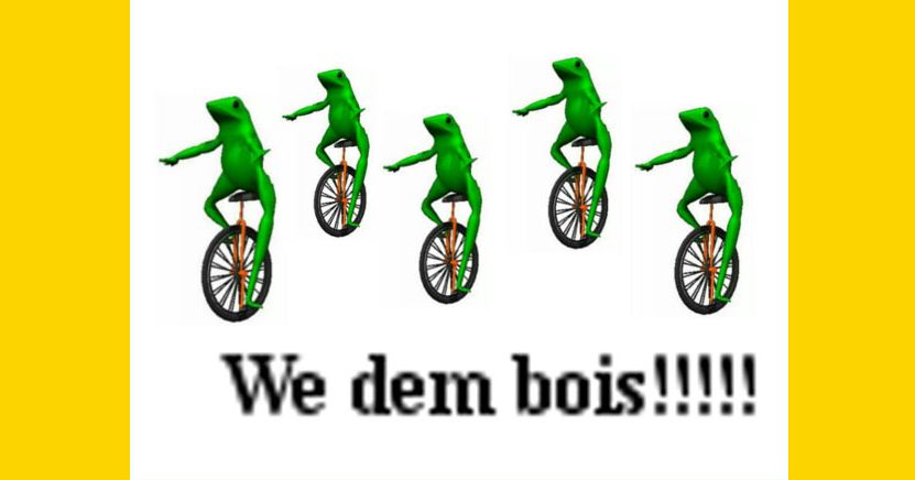 What Is Here Come Dat Boi The Unicycling Frog