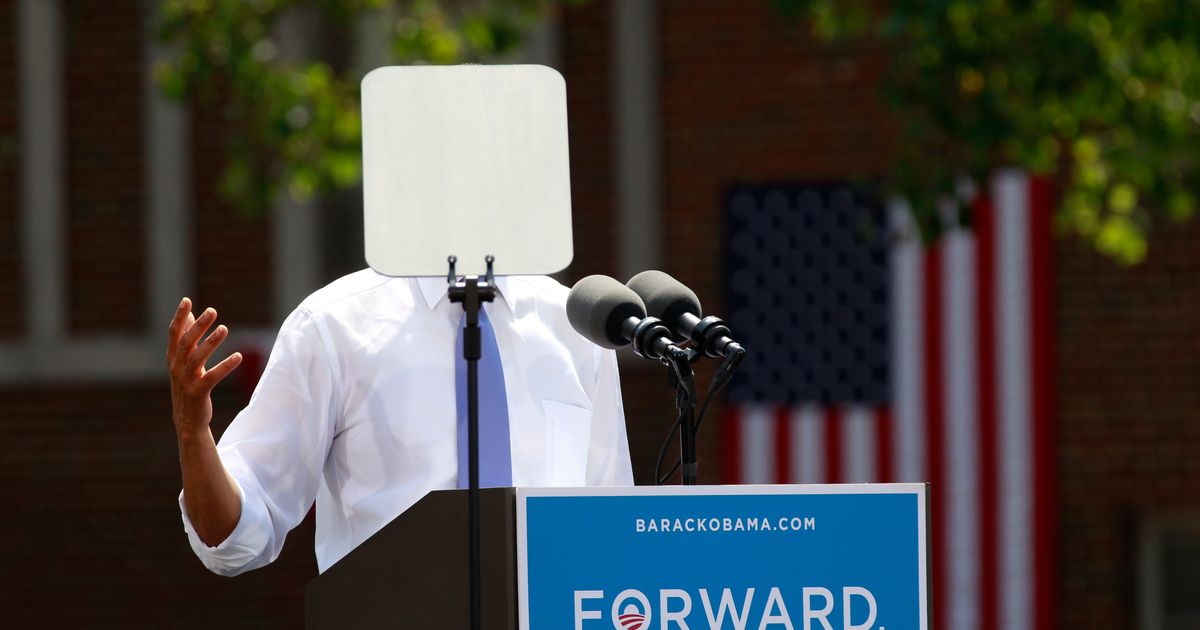 President Obama Finally Fuses With TelePrompTer