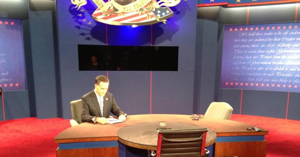 Mitt Romney Is Already Sitting at the Debate Desk