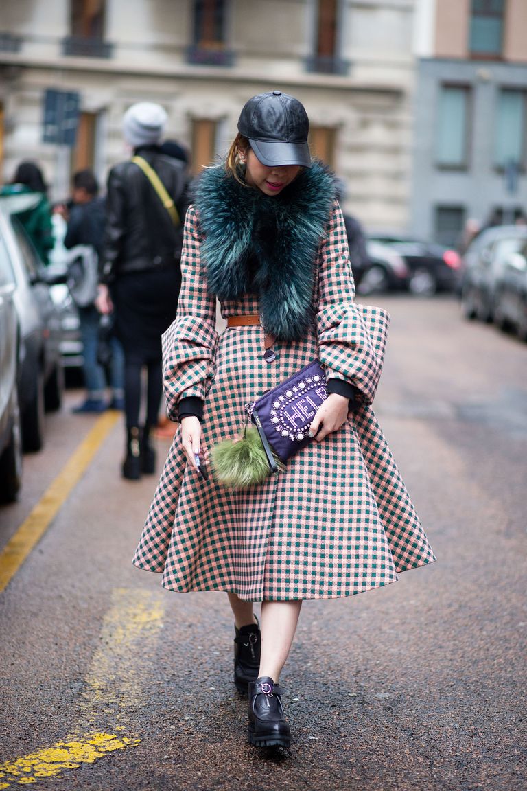 Milan Street Style, Day 1: Furry Jackets and Bucket Bags