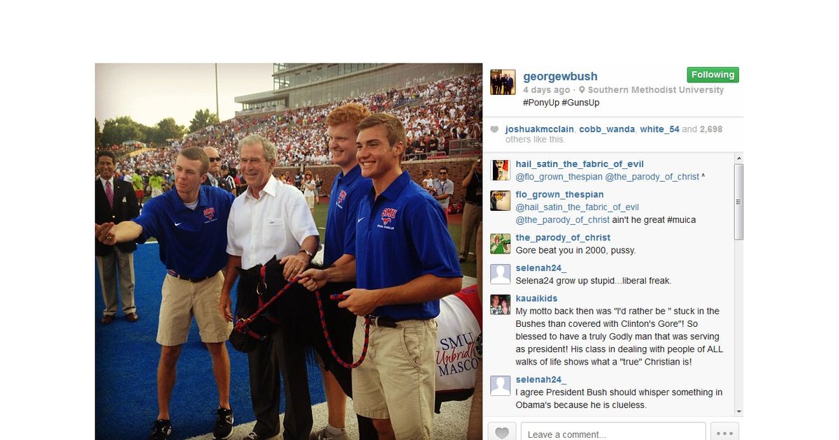 The 7 Types of Comments on George W. Bush’s Instagram