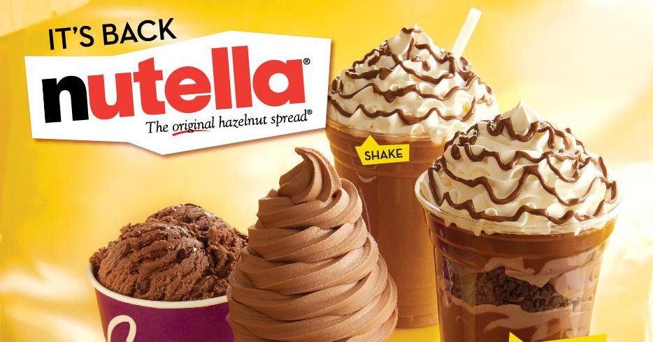 Carvel Introduces an Awesome-Sounding Nutella Milkshake