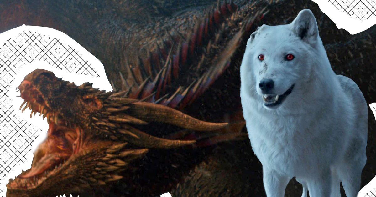 Drogon and Ghost the Dog Made the ‘Game of Thrones’ Finale