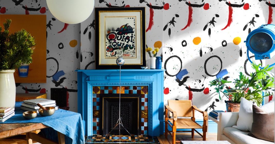 An Arty Wallpaper Series, Showcased in a 100-Year-Old House