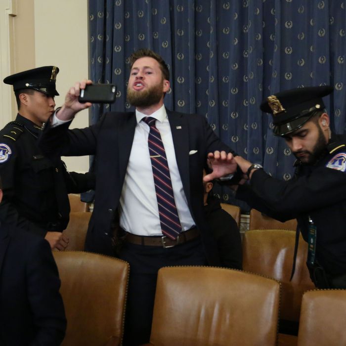 Owen Shroyer Infowars Host Interrupts Impeachment Hearing