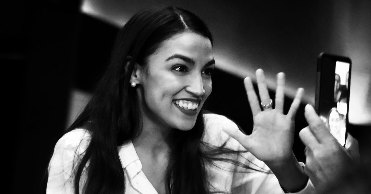 Alexandria Ocasio-Cortez Loves a Press-on Nail