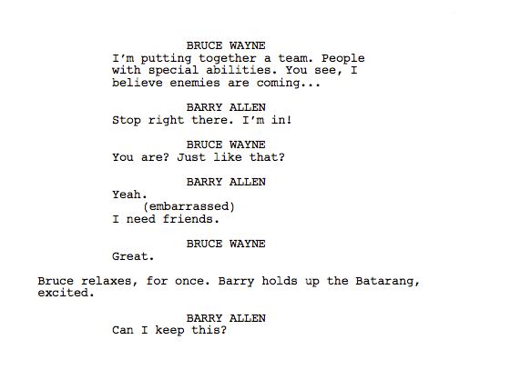 Read the Funny Justice League Scene That Introduces The Flash